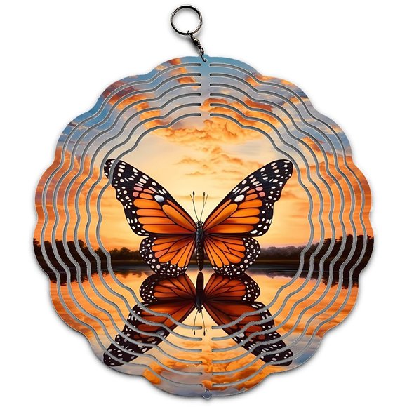 Design | Butterfly Reflection On Sun Design Wind Spinner | Poshmark